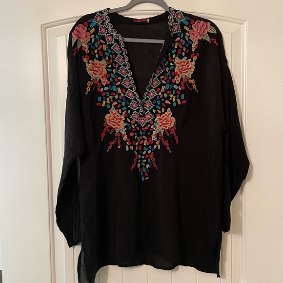 Johnny Was | Tops | Johnny Was Tuniccoverup Size Small | Poshmark